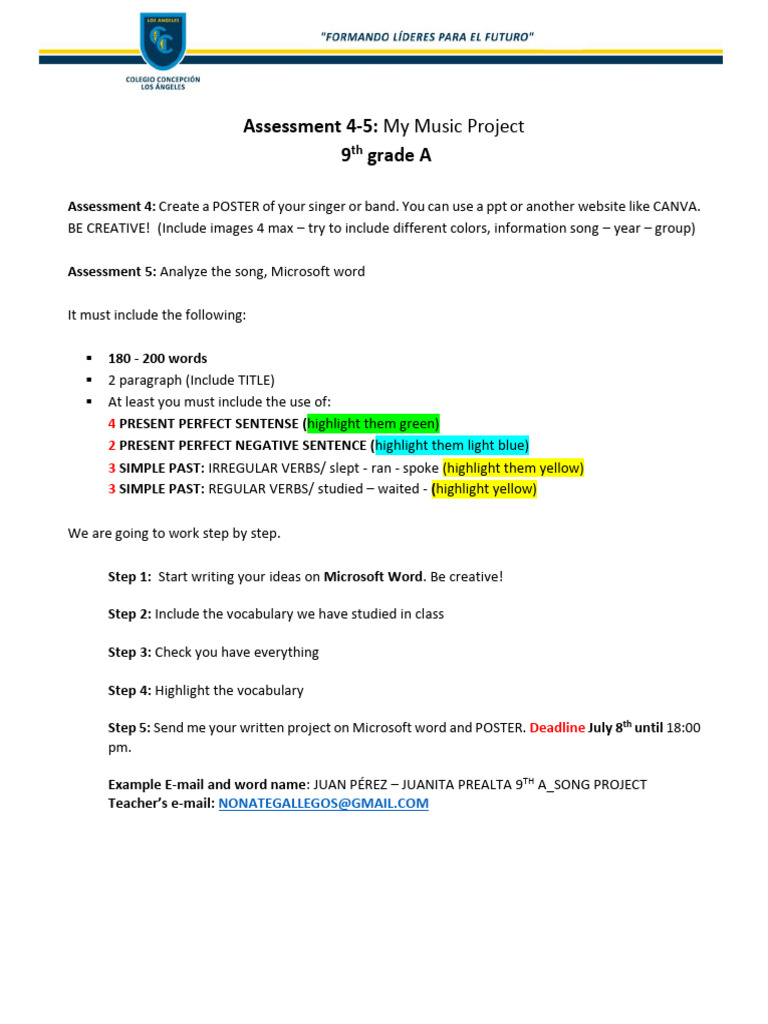 Assessment 4th - 5th 9TH GRADE A | PDF | Linguistics