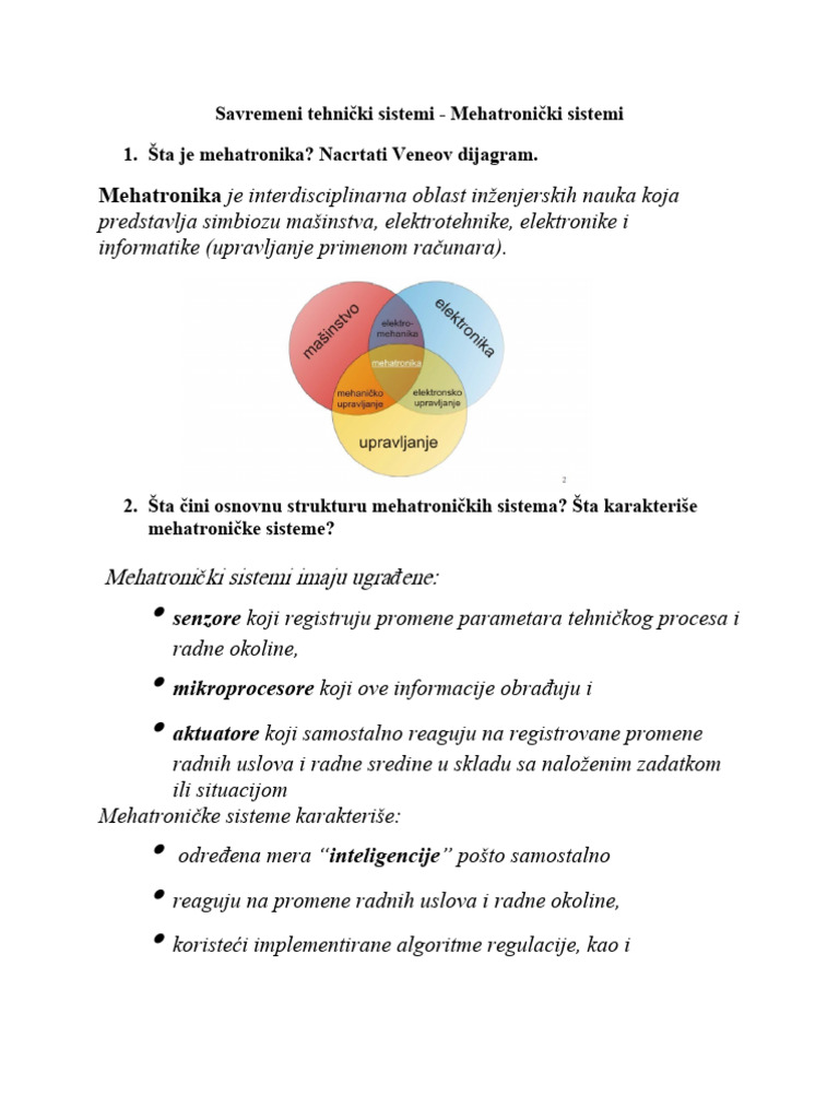 Savremeni Tehnički Sistemi | PDF