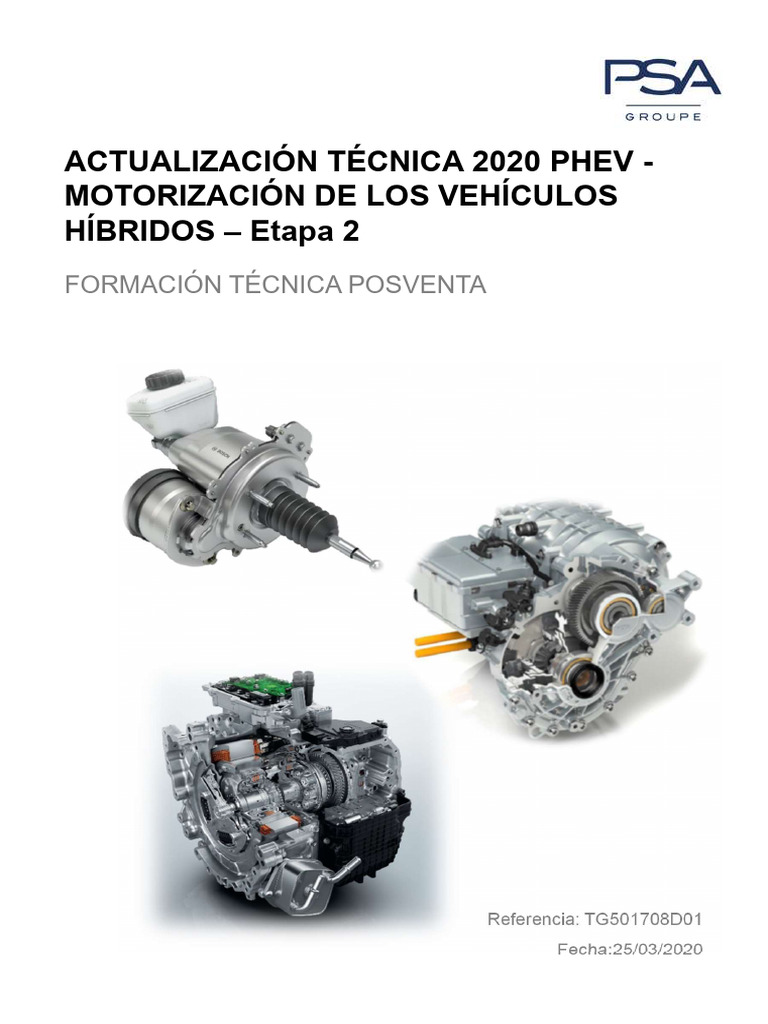 03 Phev 1º Parte | PDF | Transmisión automática | Embrague