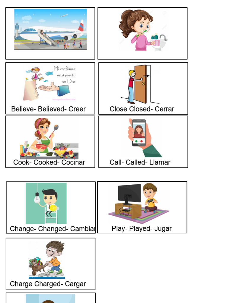 Verbo Regular en Pasado en Ingles | PDF | Cooking, Food & Wine