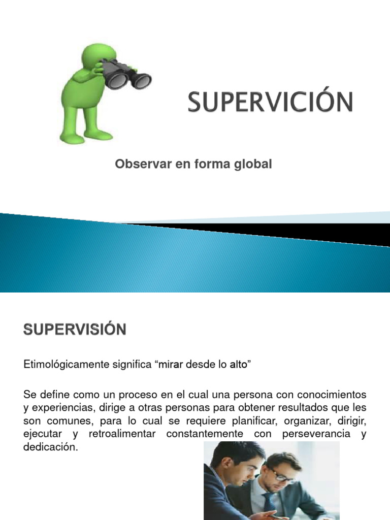 Claves de la Supervisión Efectiva | PDF | Planificación | Business