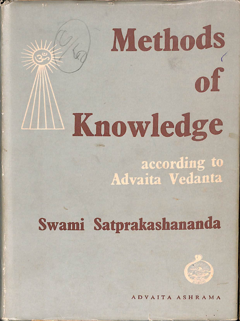 Methods of Knowledge - Swami Satprakashananda | PDF