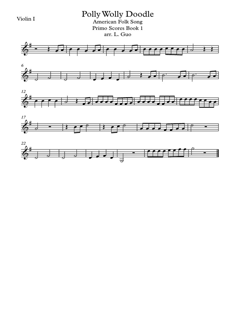 Polly Wolly Doodle | PDF