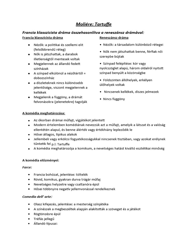 Moliére Tartuffe | PDF