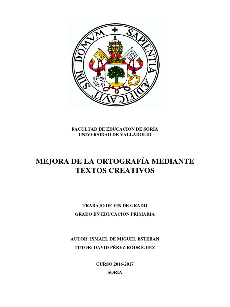 TFG o 1209 | PDF | Aprendizaje | Educación primaria