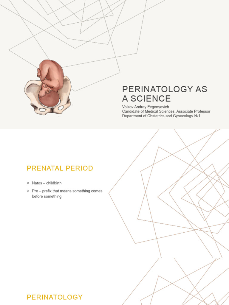 Lecture 4. Perinatology As A Science | PDF | Medical Ultrasound ...
