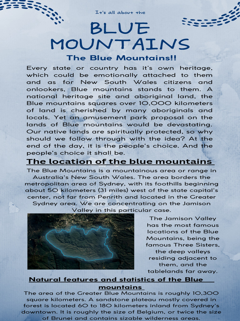 Blue Mountains | PDF | Sedimentary Rock | Geomorphology