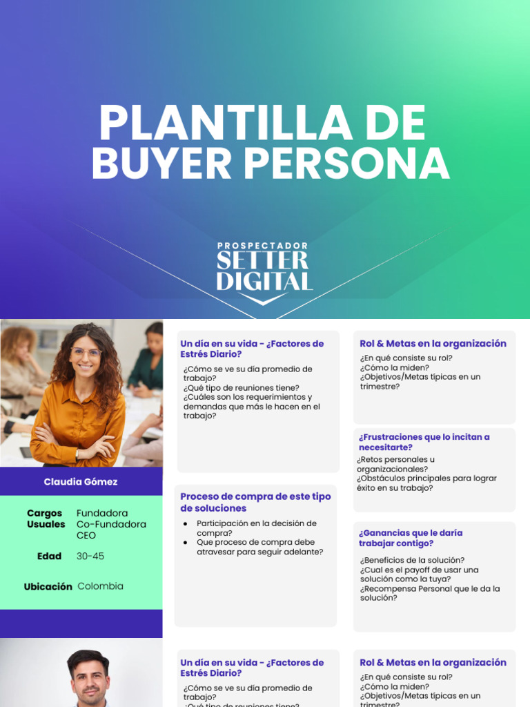 Buyer Persona - Plantilla PSD | PDF