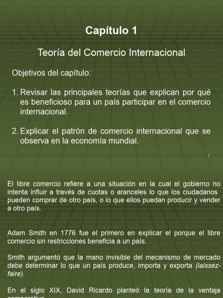 Teoria Del Comercio Internacional | PDF | Comercio | Libre comercio