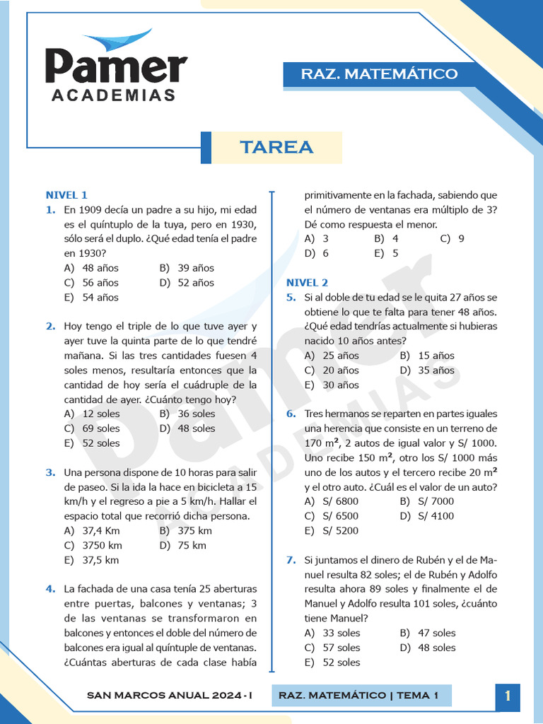 RM - Tarea Sem 1 | PDF