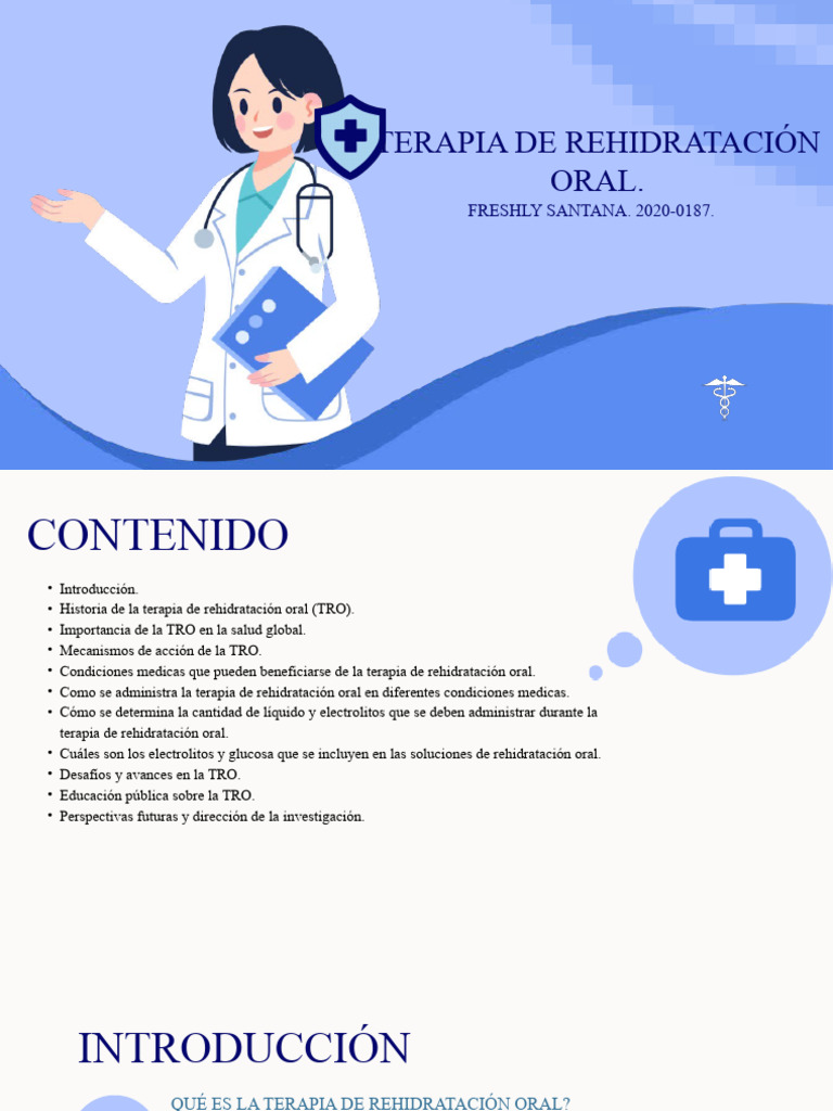 Terapia de Rehidratación Oral. | PDF | Diarrea | Electrólito