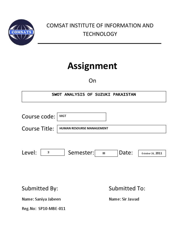 Swot Ananlysisi Suzuki | PDF | Swot Analysis | Car