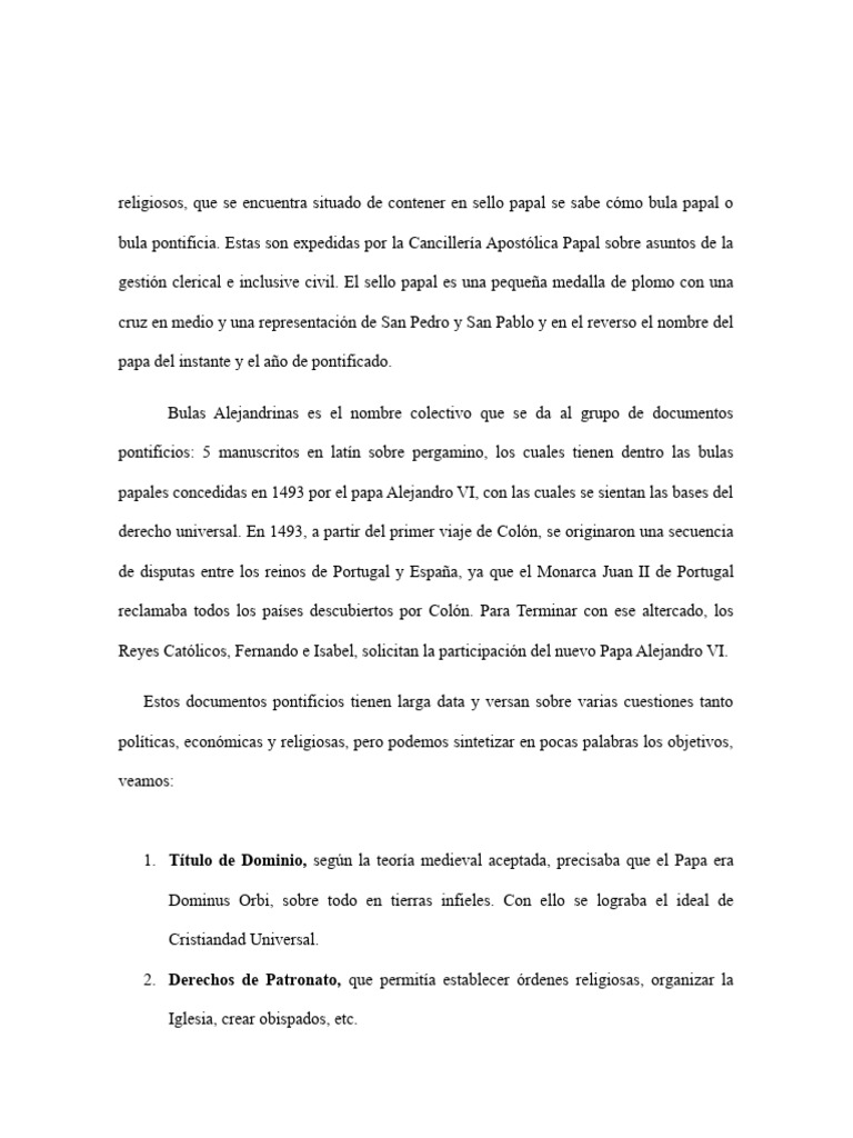 Bula Papal | PDF | Iglesia Católica