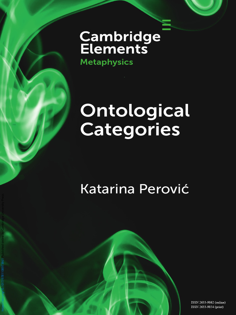 Ontological Categories | Download Free PDF | Ontology | Philosophical ...