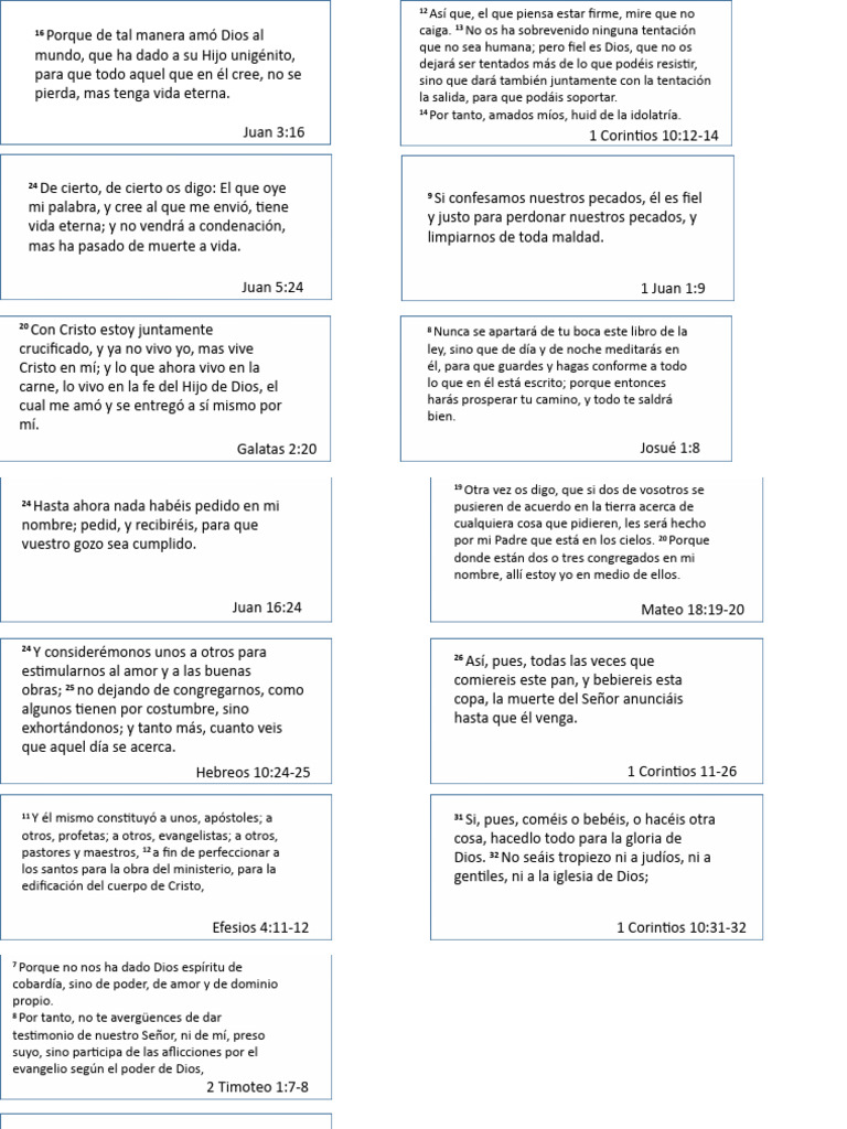 Versículos Bíblicos sobre la Fe y Vida Eterna | PDF | Evangelios | Vida ...