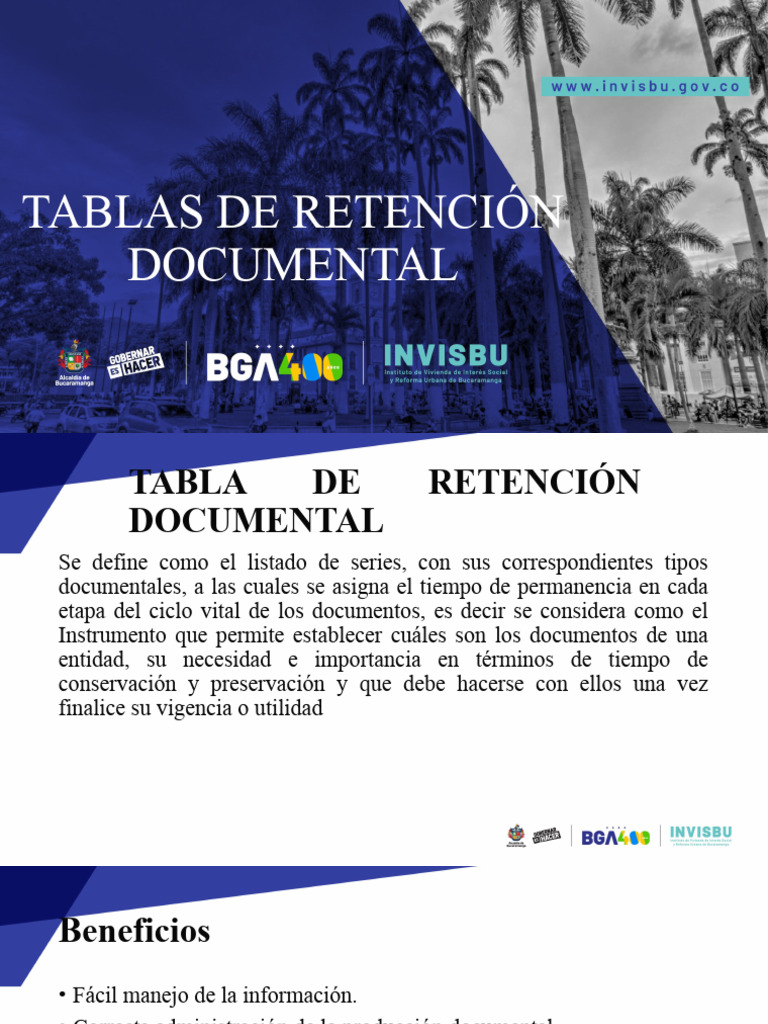 Presentación TRD Aprobacion | PDF