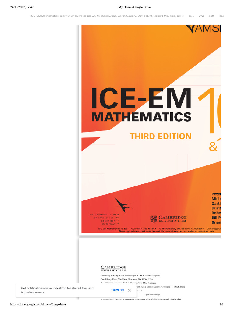 Icem Maths Yr 10 Textbook | PDF | Textbook | Mathematics