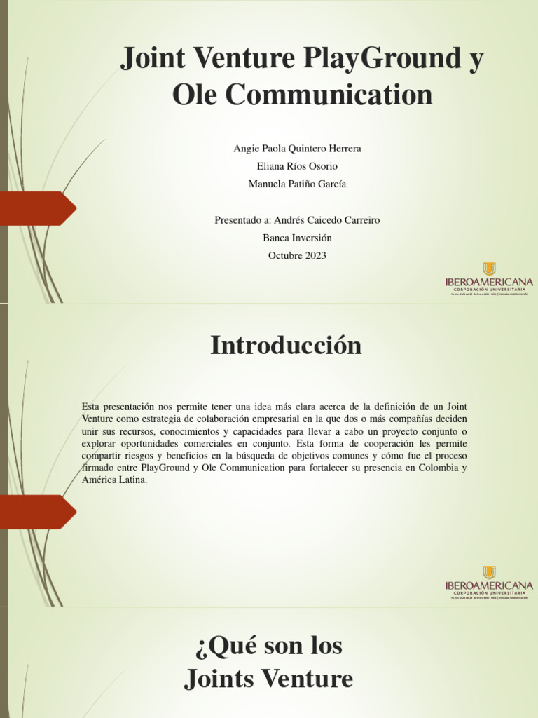 Actividad 5 Joint Venture | PDF