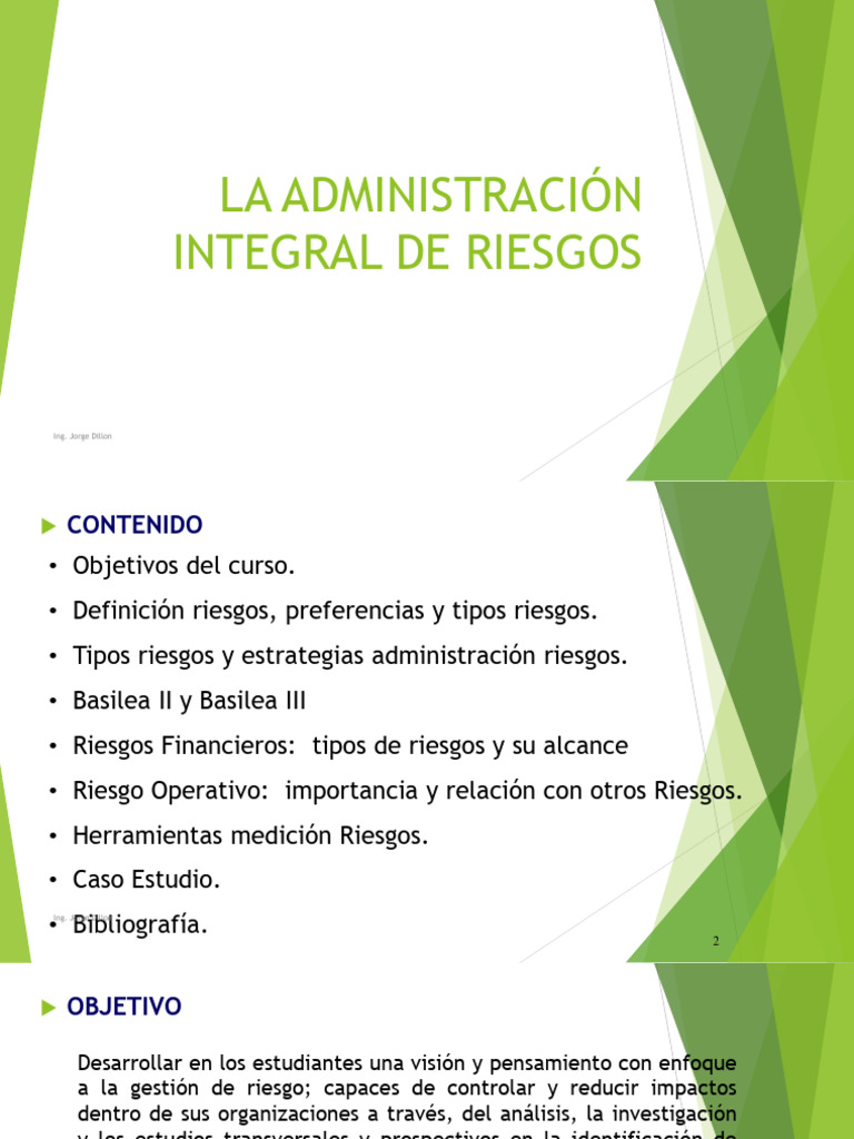 SEMANA 2 - Presentación Riesgos | PDF | Basilea Ii | Basilea Iii