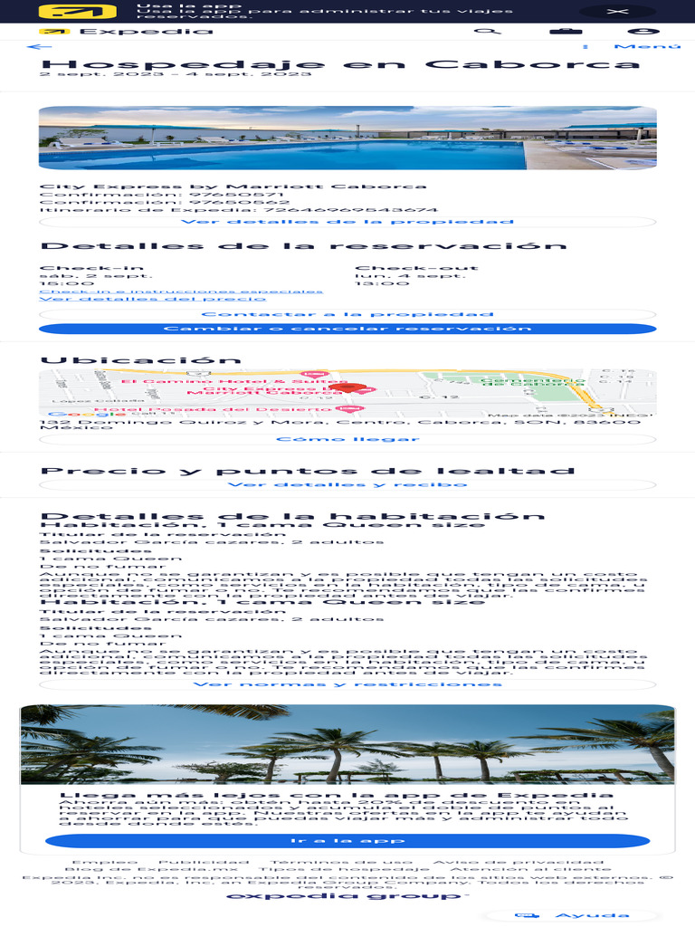Estancia en Caborca Expedia | PDF