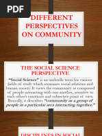 CESC - Lesson 2 Different Perspectives of Community | PDF | Psychology ...