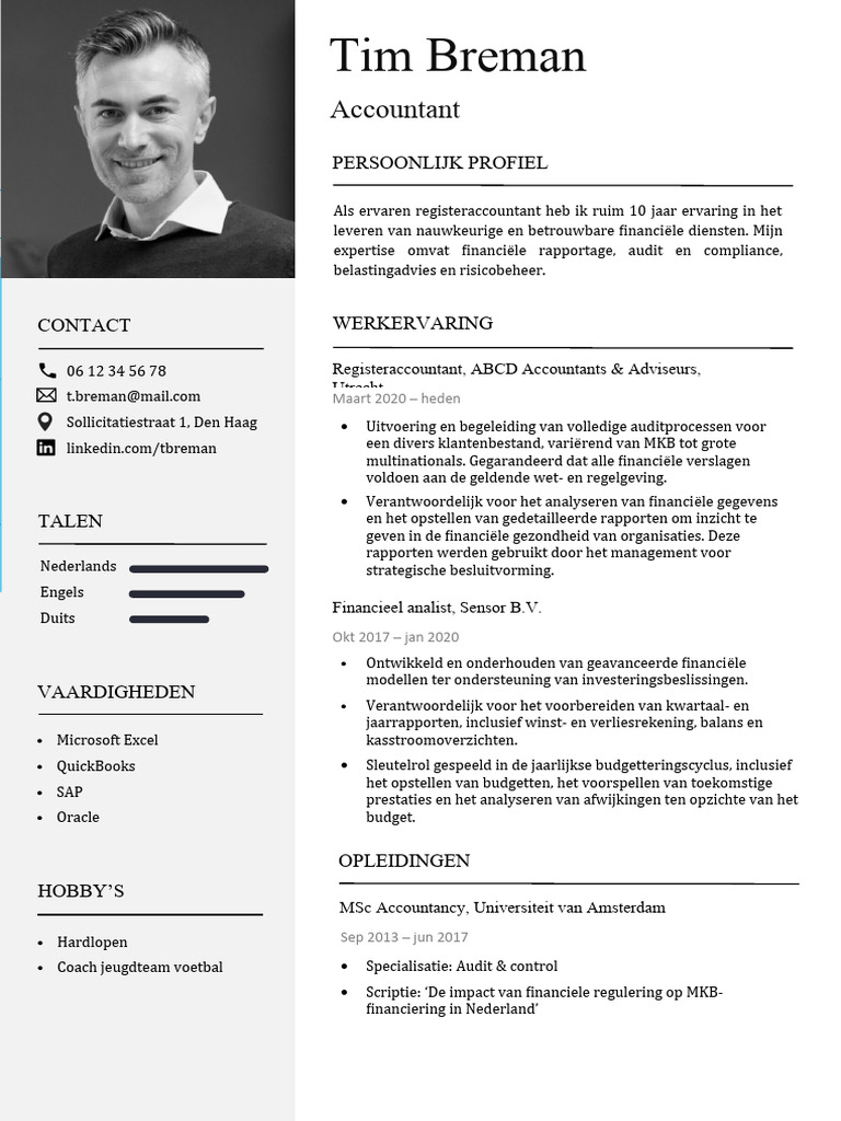 CV Template Black | PDF