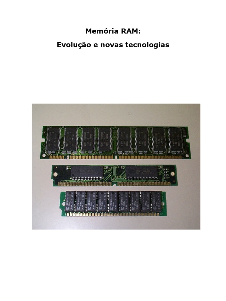 Memorias Primarias | PDF | Memória de acesso aleatório (RAM ...