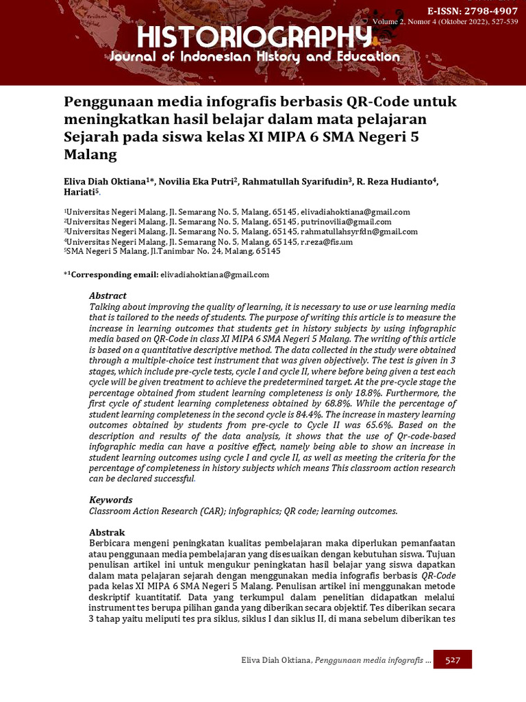 Penggunaan Media Infografis Berbasis QR-Code Untuk Meningkatkan Hasil ...