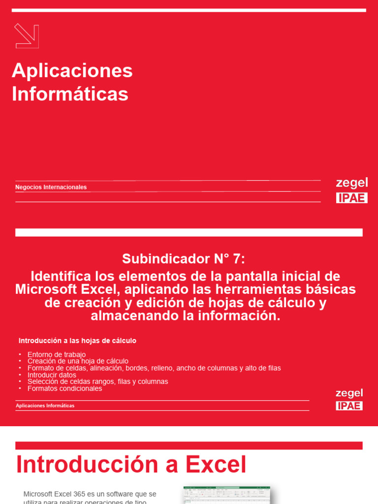 IL3 - TEMA 7 - PPT Introduccion Hoja de Calculo | PDF | Microsoft Excel ...