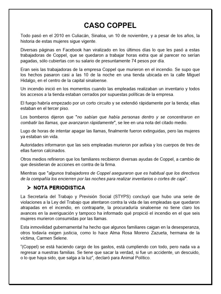 Caso Coppel | PDF | Derecho