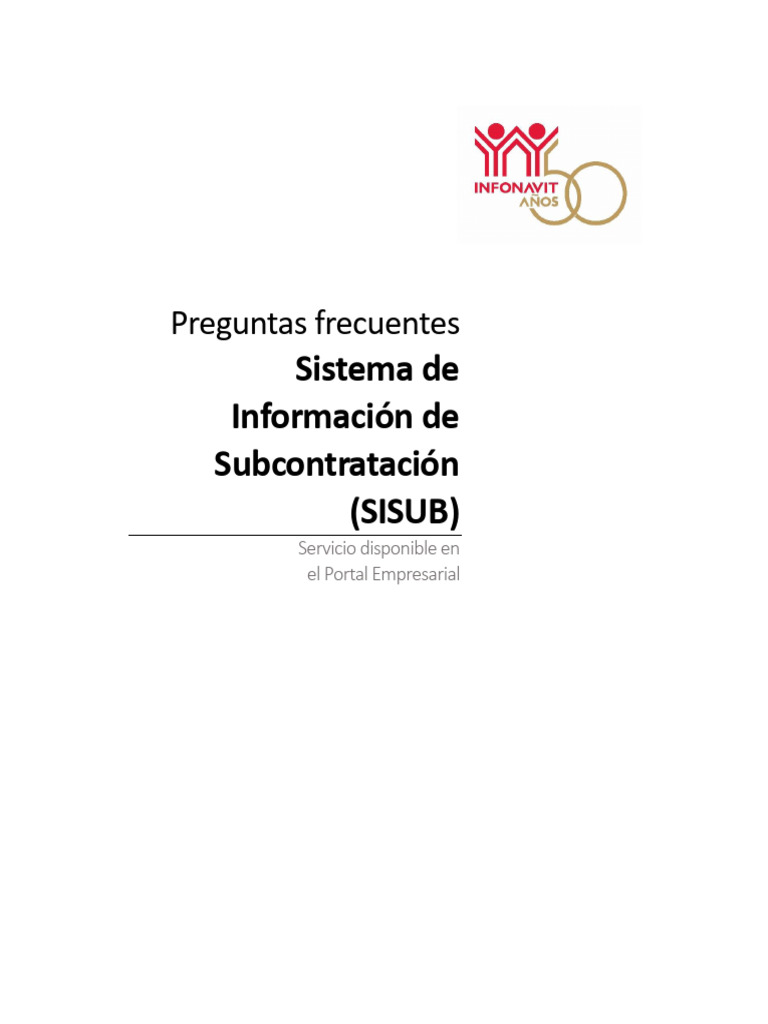 Guía de Uso del Sistema SISUB | PDF | Outsourcing