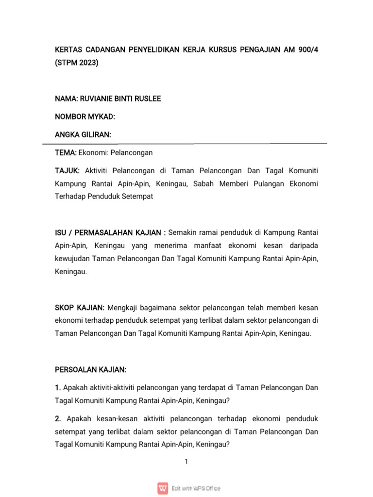 Contoh Proposal Pam | PDF
