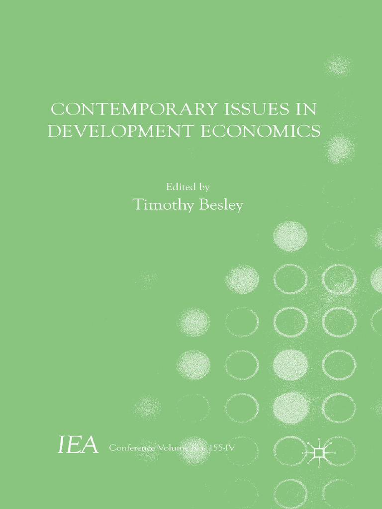 Contemporary Issues in Development Economics (Timothy Besley (Eds ...