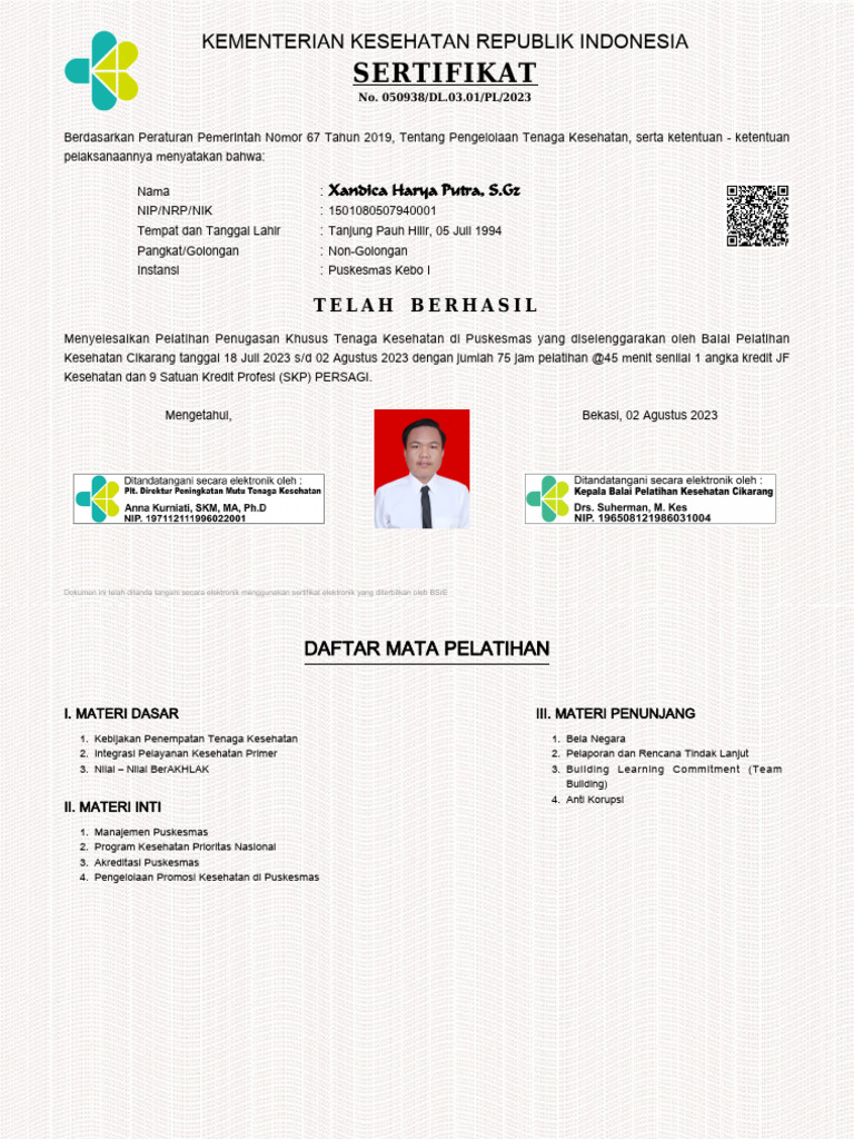 Xandica Harya Putra | PDF