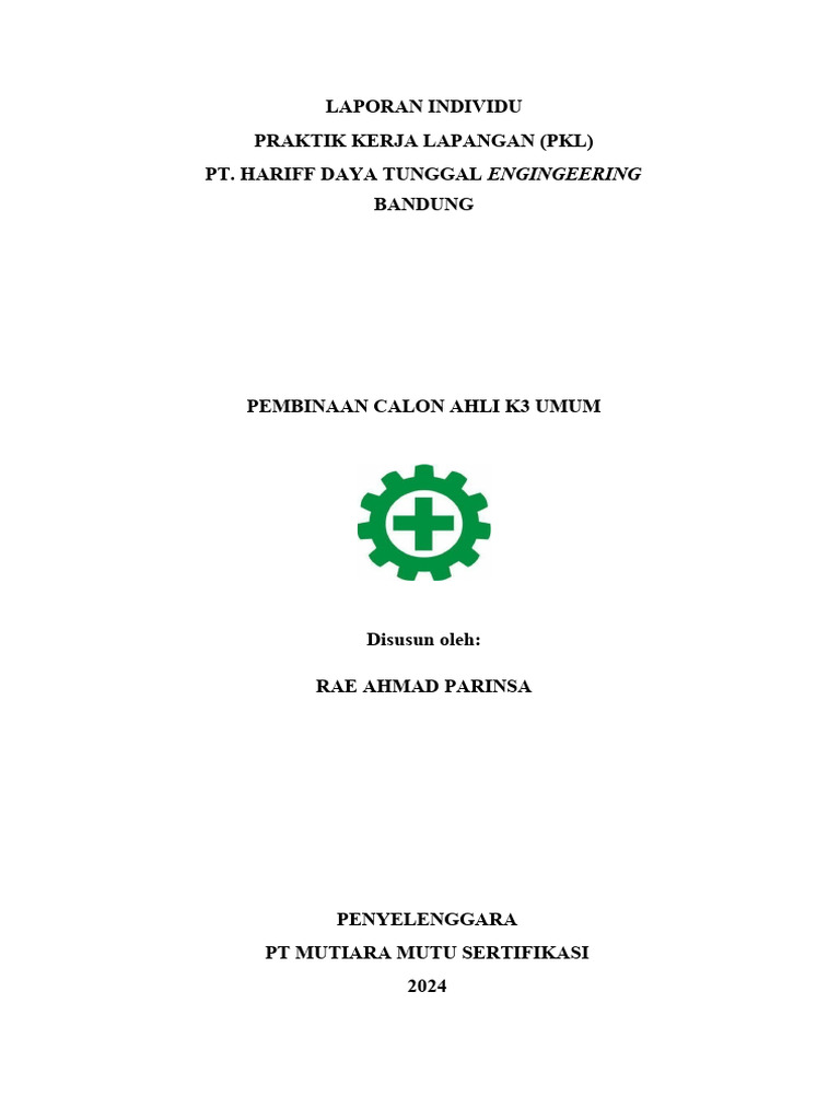Laporan PKL PT. Hariff Daya Tunggal Engineering | PDF