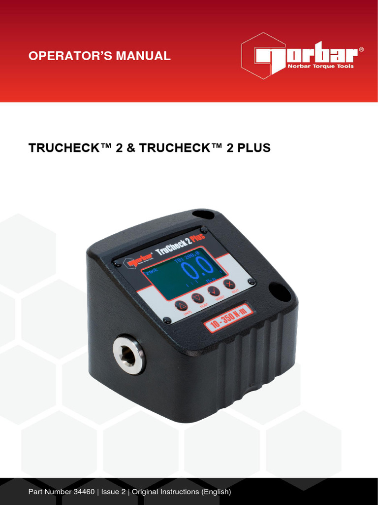 TRUCHECK™ 2 & TRUCHECK™ 2 PLUS Operator's Manual | PDF