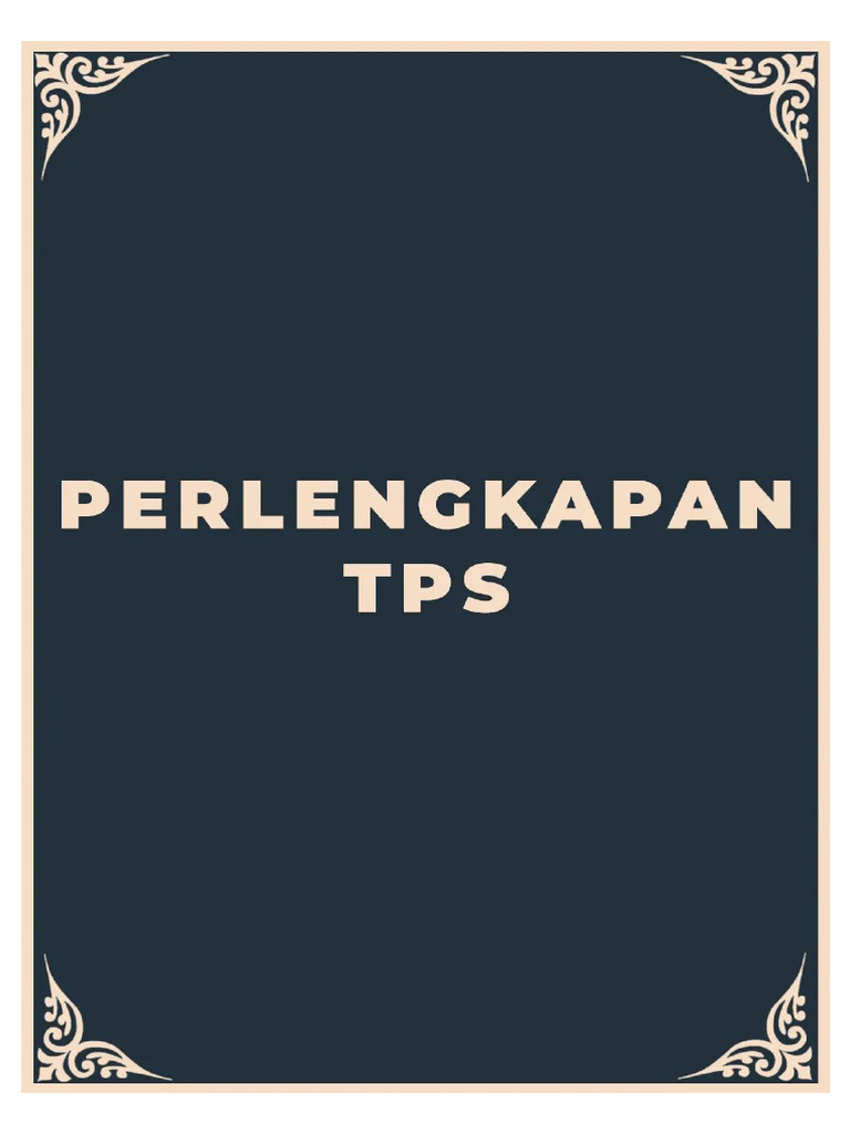 Perlengkapan TPS | PDF
