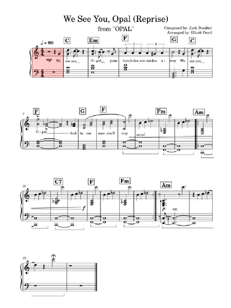 WE SEE YOU, OPAL | PDF