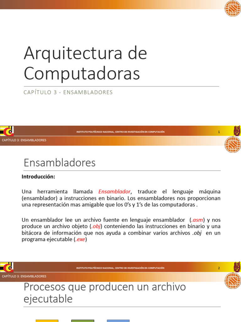 C3 - Ensambladores | PDF | Programación | Programa de computadora