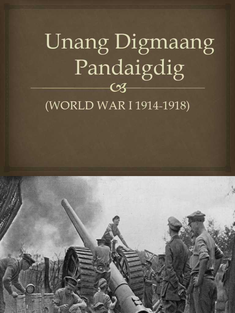 AP8 Unang Digmaang Pandaigdig | PDF