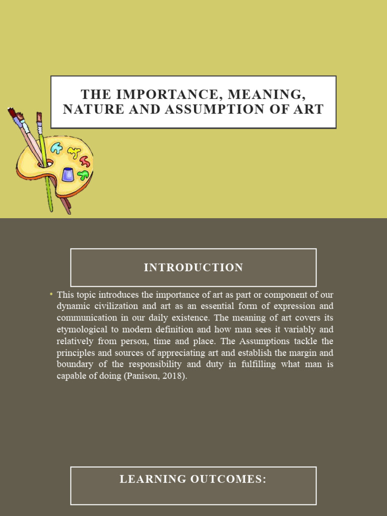 Topic 1 | PDF | The Arts | Aesthetics