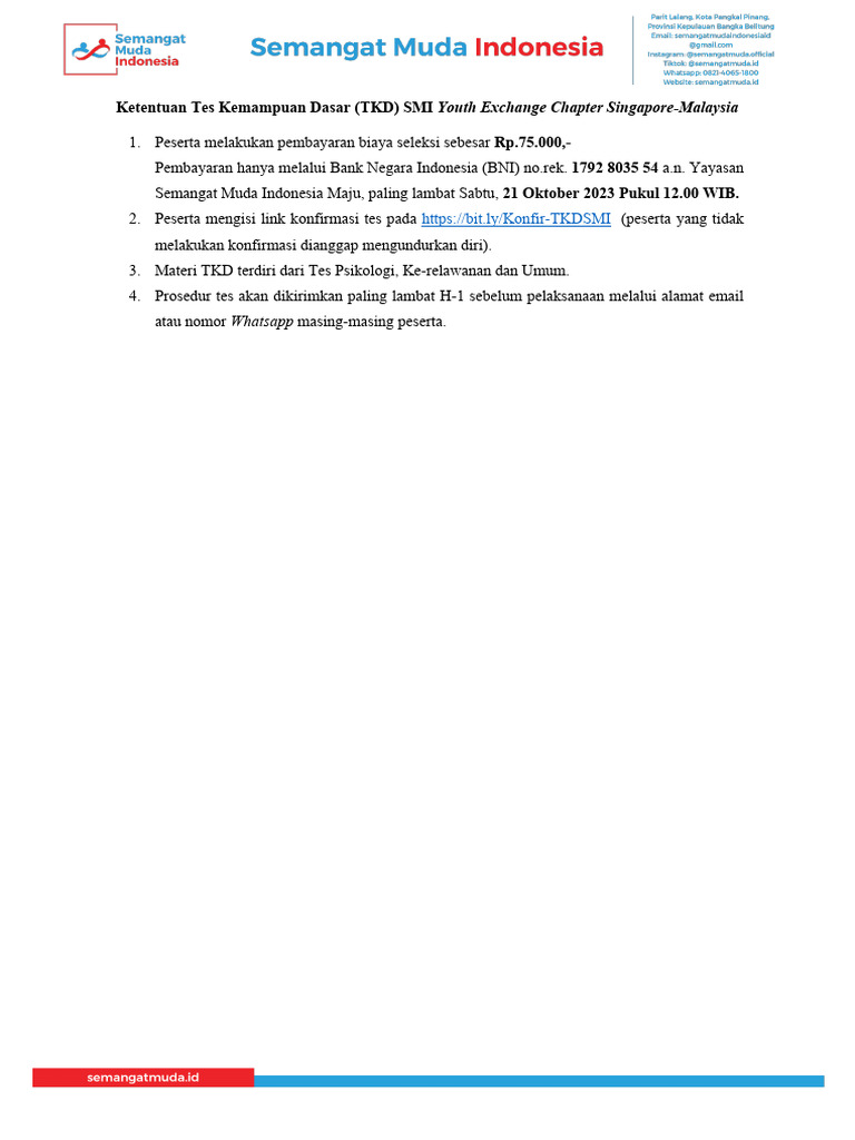 Ketentuan TKD-Exchange | PDF