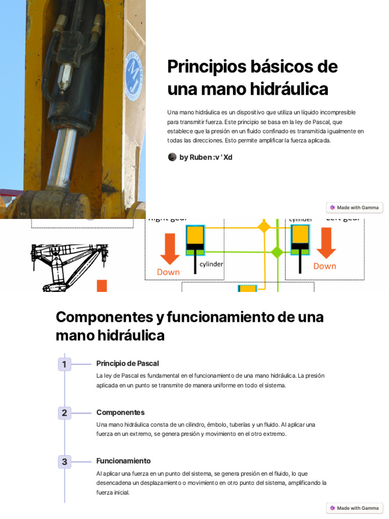 Principios Basicos de Una Mano Hidraulica | PDF