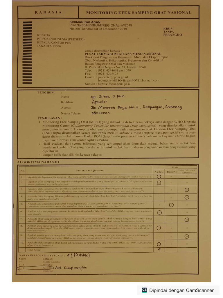 Alogaritma Naranjo | PDF