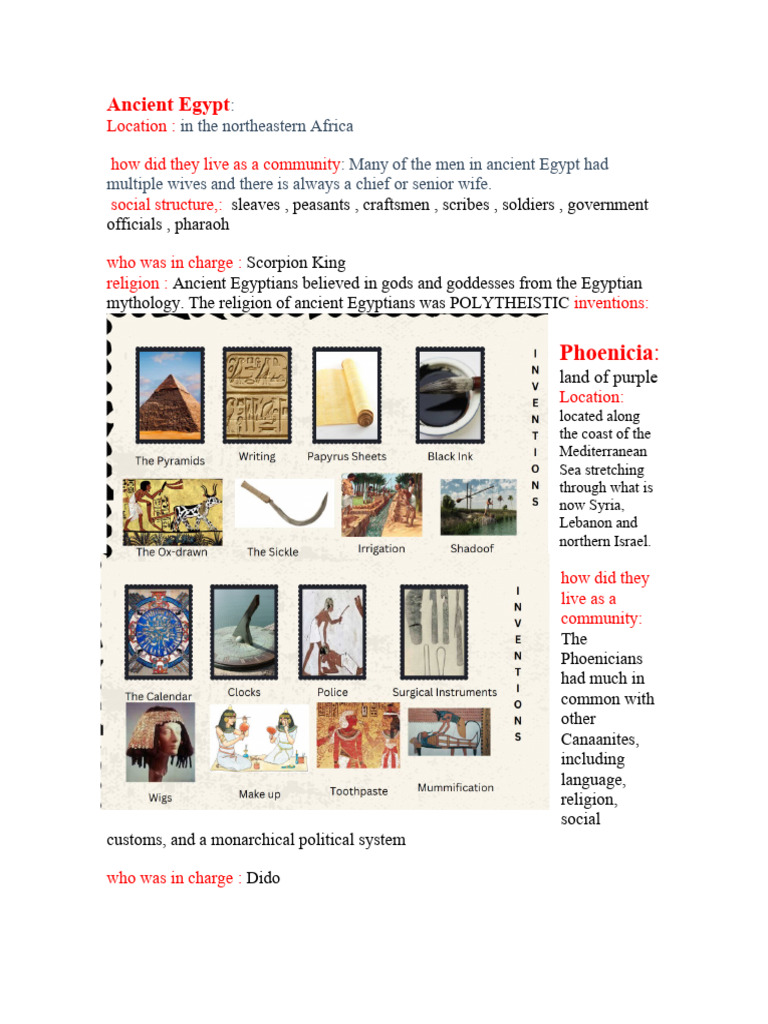 Ancient_Egypt[1] | PDF | Ancient Egypt | Phoenicia