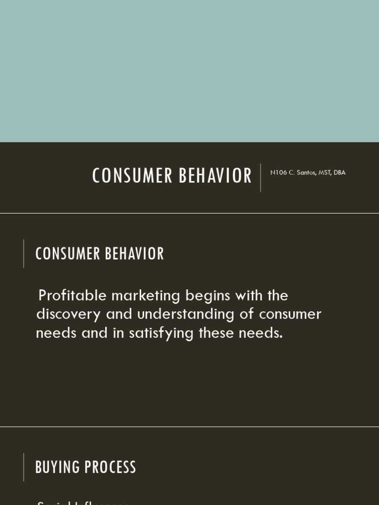 Consumer Behavior | PDF | Market Segmentation | Consumer Behaviour