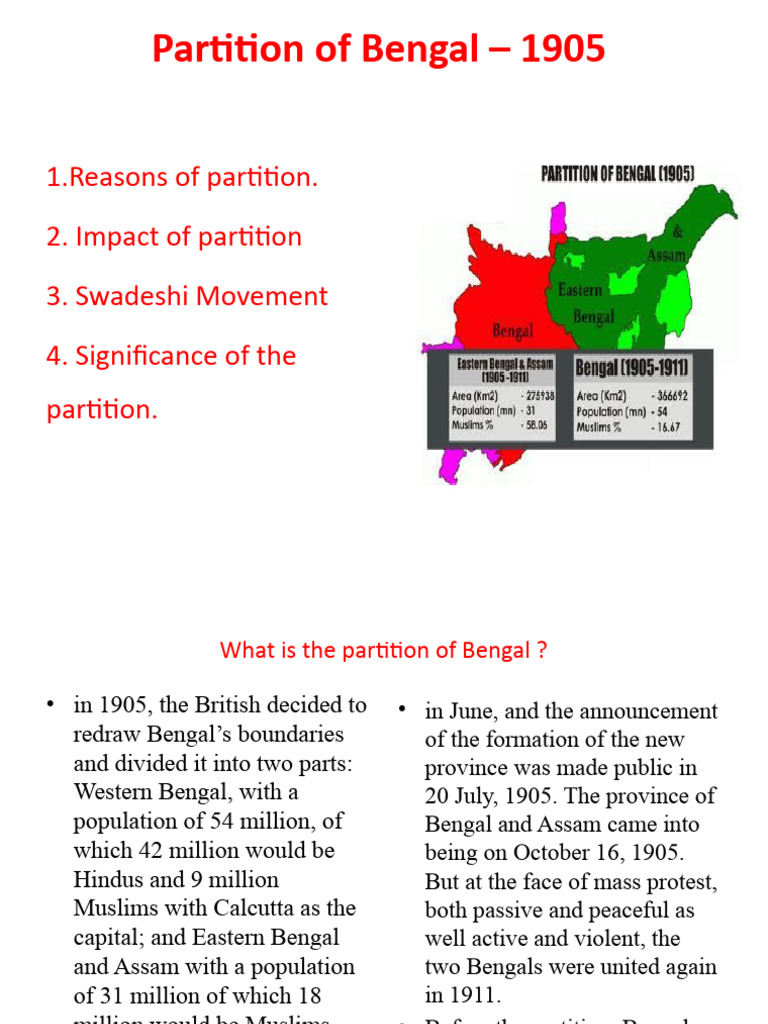 Impact of the 1905 Bengal Partition | PDF | British Raj | Mahatma Gandhi