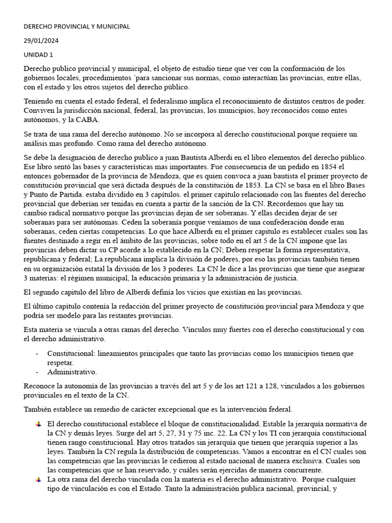 Clases 1 a 4 Derecho Municipal | PDF | Judicaturas | El proceso de destitución