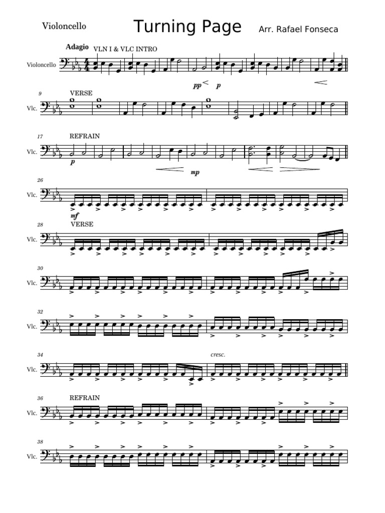 Turning Page - Cello | PDF Turning Page - Cello | PDF