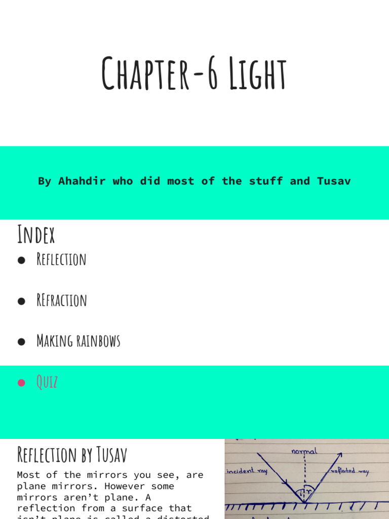 Chapter 6 Light | PDF